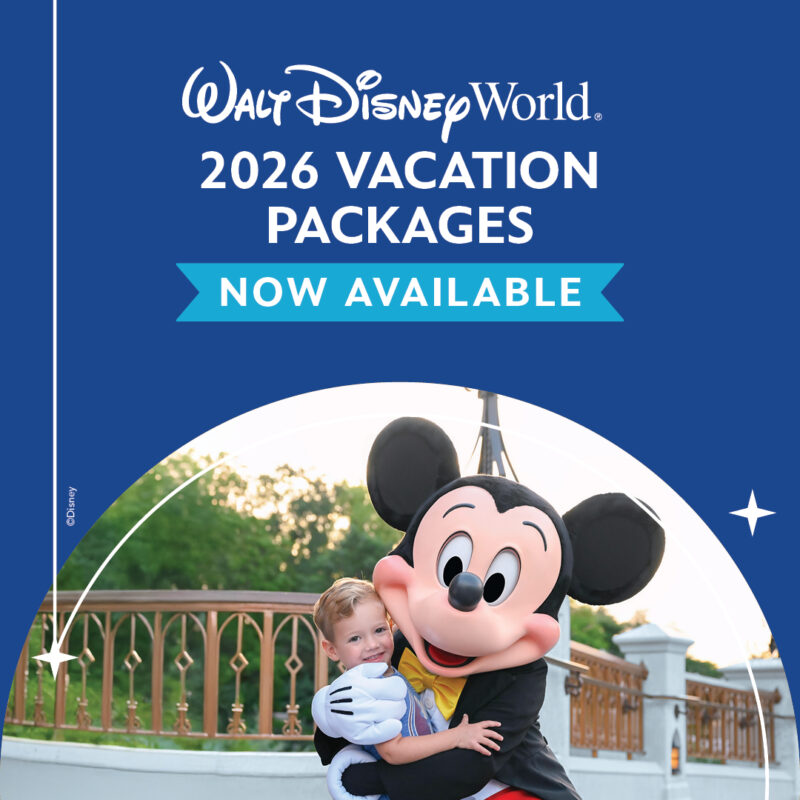 2026 Walt Disney World Resort Vacation Packages Now Available ...
